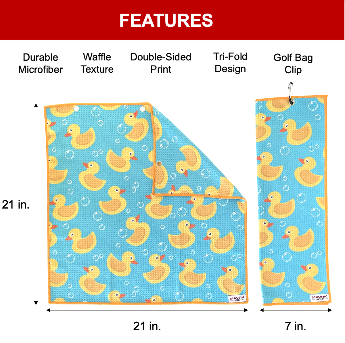Ducky Print Golf Towel – MAVRK GOLF